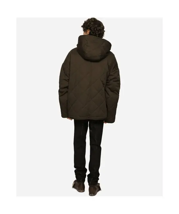 Dolce & Gabbana Dolce Gabbana Quilted Hooded Jacket