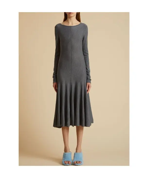 Khaite The Dany Open-back Pleated Dress