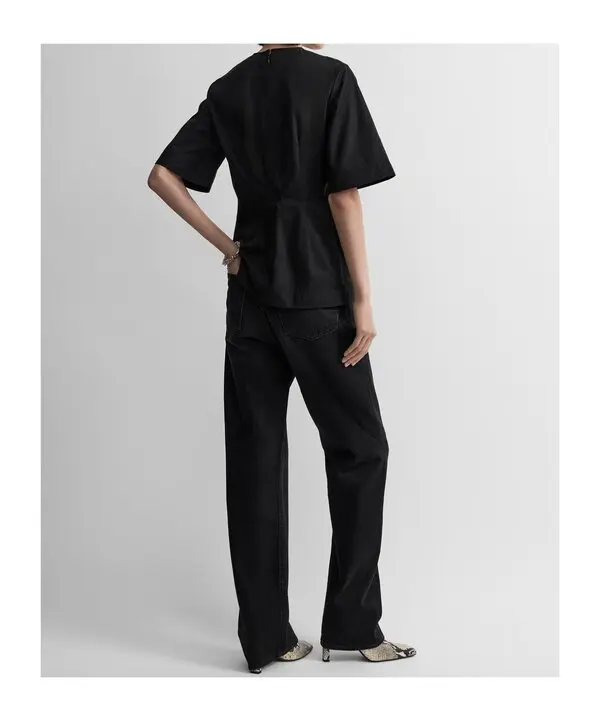 TOTEME Short-sleeved Top - Black