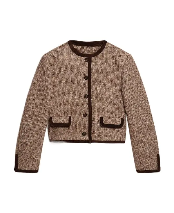 GOLDEN GOOSE Cropped Jacket With Button Fastening
