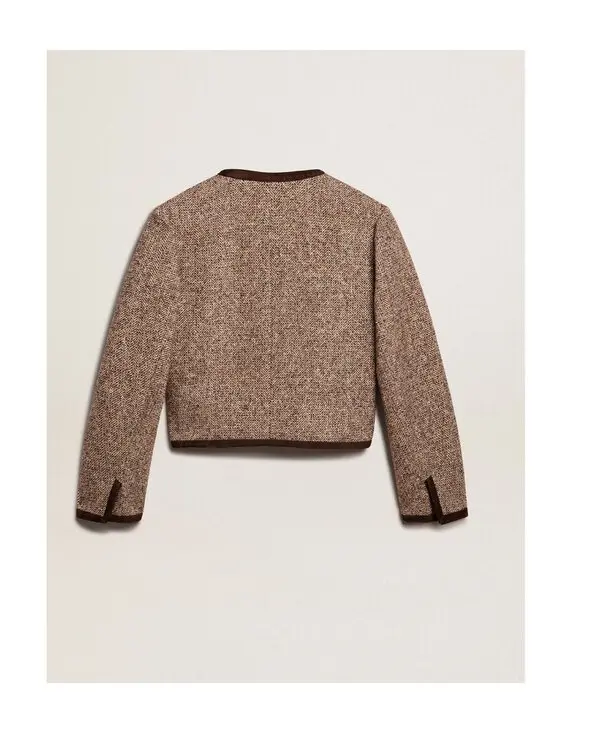 GOLDEN GOOSE Cropped Jacket With Button Fastening