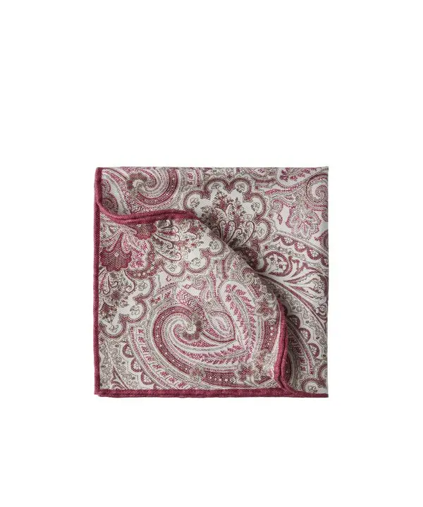 Brunello Cucinelli Motif-printed Finished Edge Pocket Square