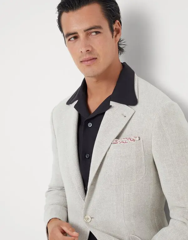 Brunello Cucinelli Motif-printed Finished Edge Pocket Square