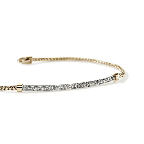 JOHNHARDY John Hardy Jh Essential Pavé Bracelet Diamonds, 1.8mm