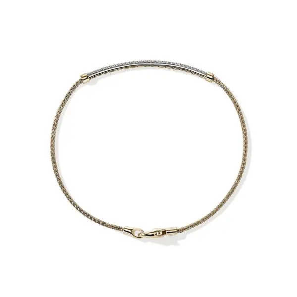 JOHNHARDY John Hardy Jh Essential Pavé Bracelet Diamonds, 1.8mm