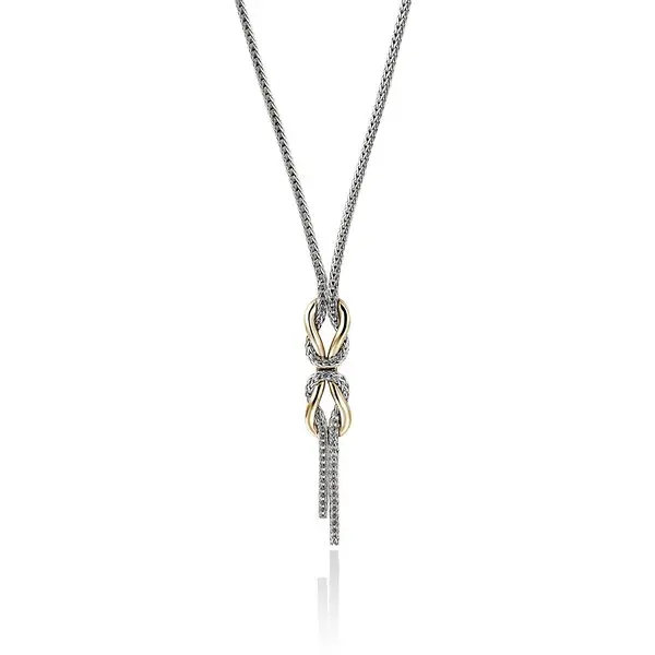 JOHNHARDY Infinite Love Knot Necklace, Gold 1.8mm
