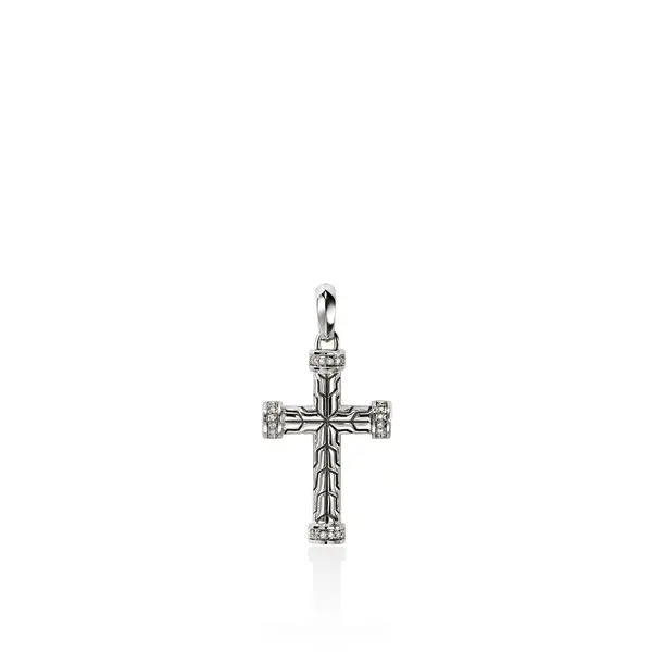 JOHNHARDY John Hardy Jh Essential Cross Pendant Diamonds