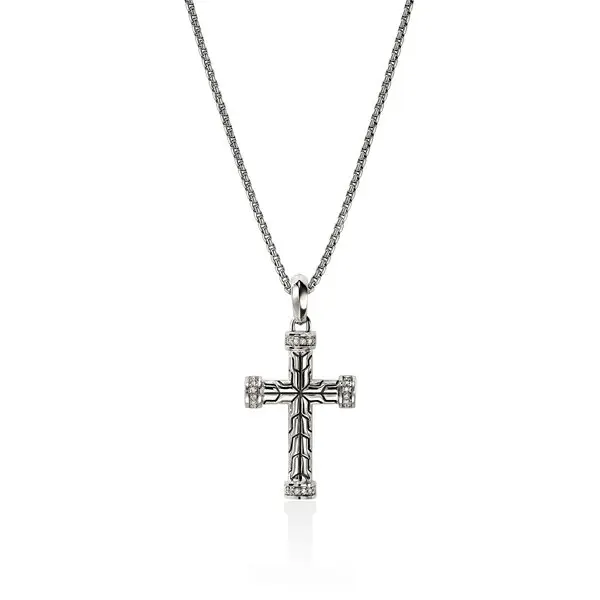JOHNHARDY John Hardy Jh Essential Cross Pendant Diamonds