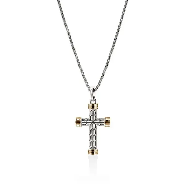 JOHNHARDY John Hardy Jh Essential Cross Pendant, Gold
