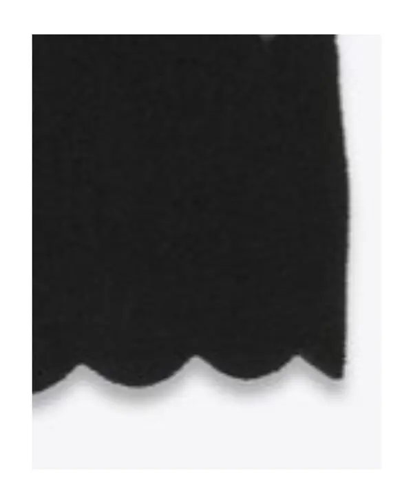 Saint Laurent High-waisted Scallop-edge Shorts