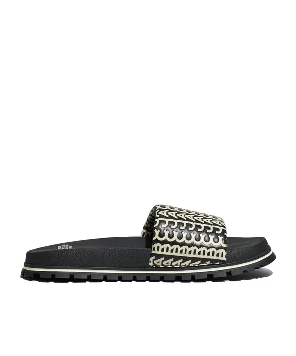 Marc Jacobs Monogram Printed Slip-on Slides