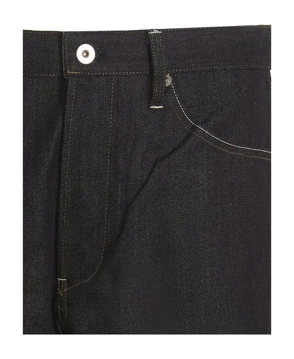 JIL SANDER Logo Patch Straight Leg Jeans