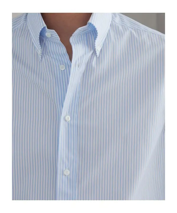 Brunello Cucinelli Pinstriped Long-sleeved Shirt