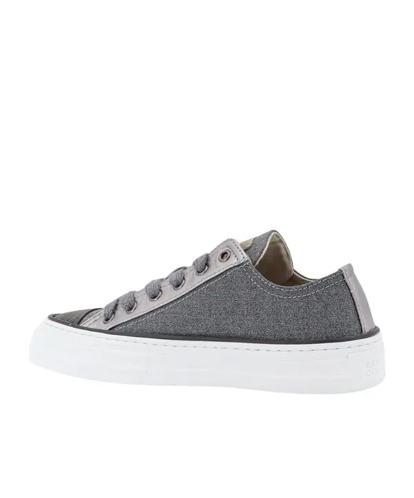Brunello Cucinelli Panelled Lace-up Sneakers