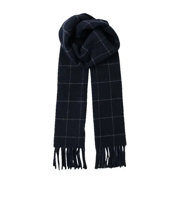 Polo Ralph Lauren Check Embroidered Scarf - Hunter Navy
