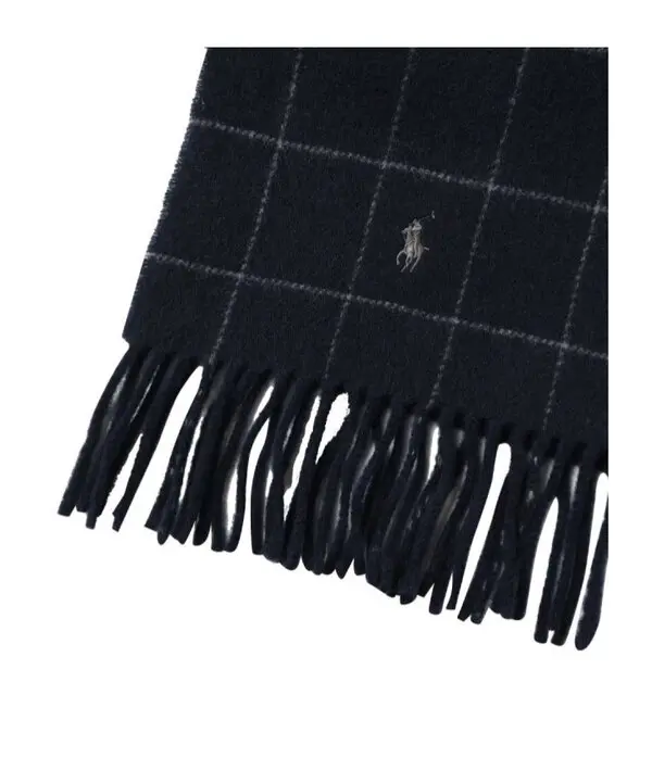 Polo Ralph Lauren Check Embroidered Scarf - Hunter Navy