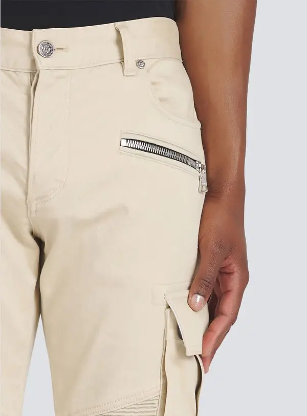 Balmain Cotton Cargo Trousers