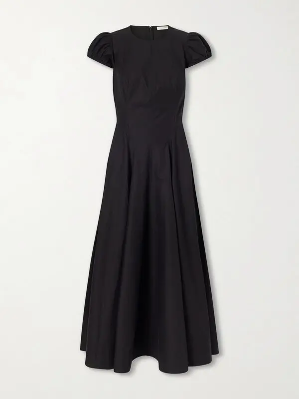 DÔEN Rivelle Cotton-poplin Midi Dress