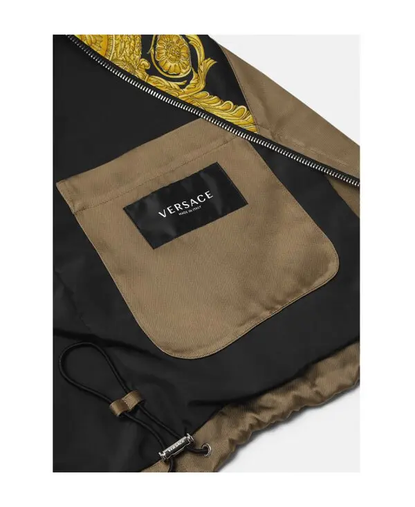 Versace Baroque Pattern Zip-up Track Jacket