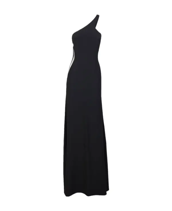 Stella McCartney Cady One-shoulder Gown - Black