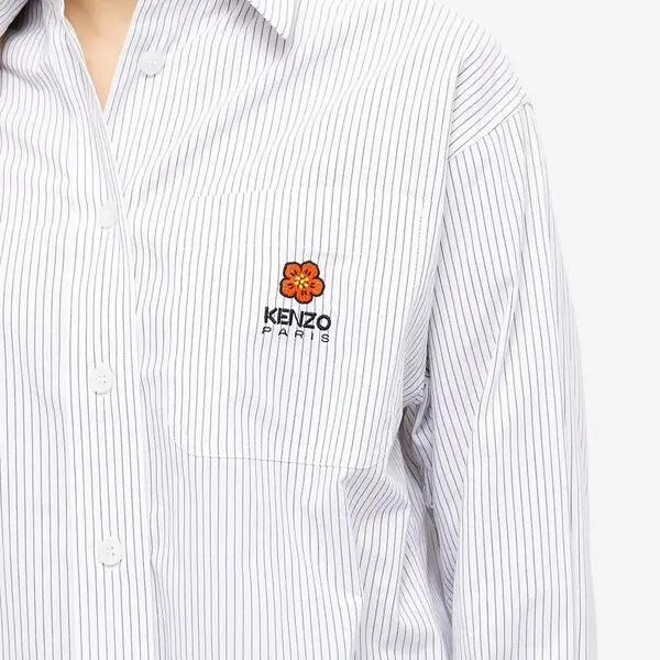 Kenzo Logo Embroidered Buttoned Shirt