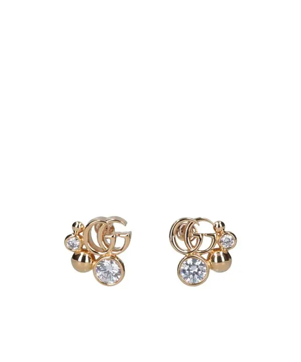 Gucci Gg Embellished Earrings - Yellow