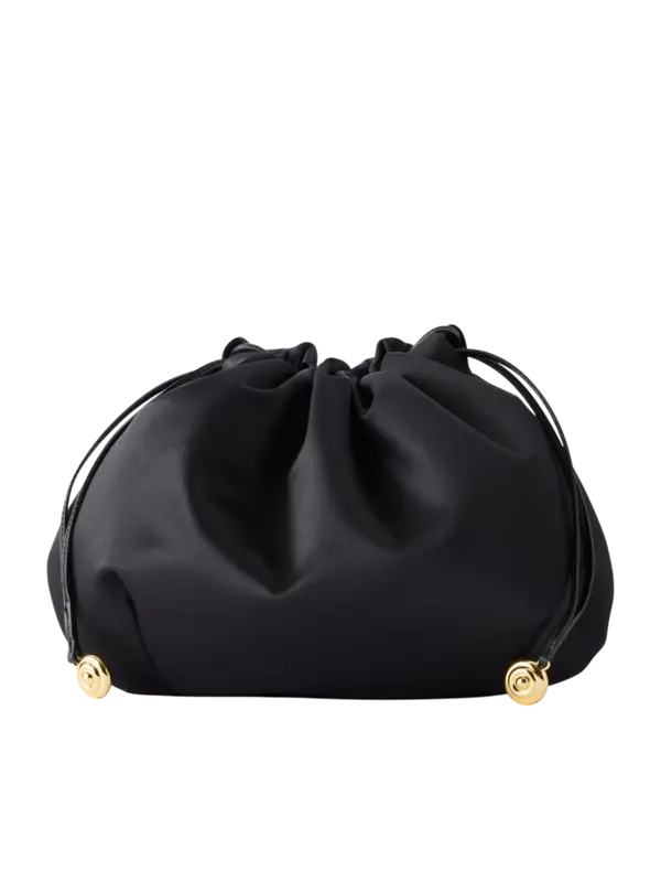 LIFFNER Charm-embellished Satin Clutch - Black