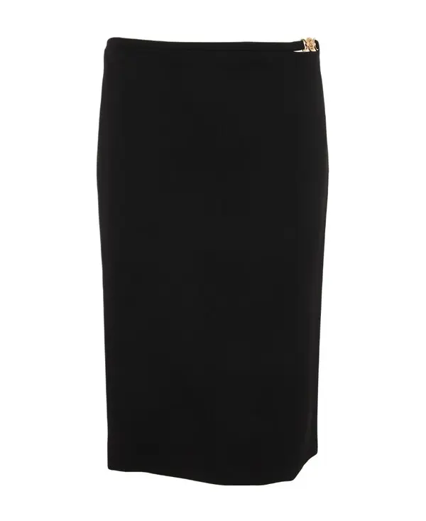 Versace Medusa 95 High Waist Midi Skirt - Black