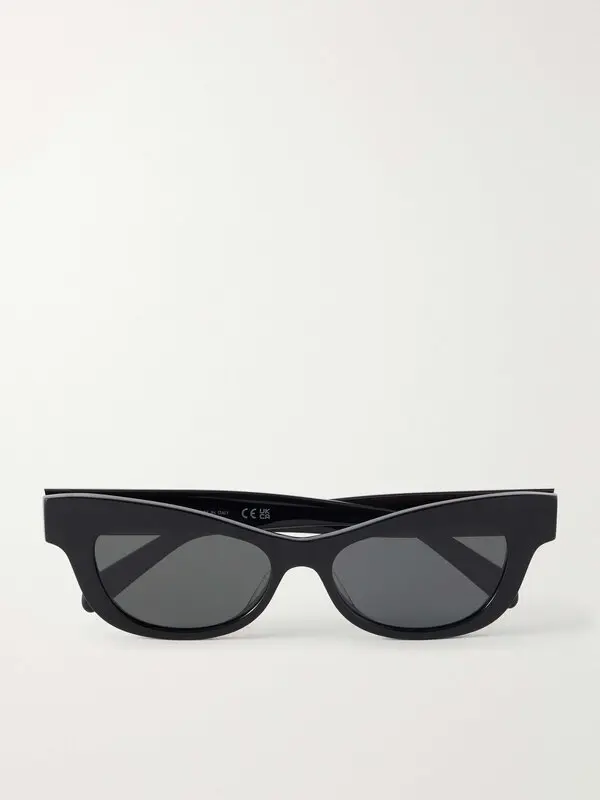 Celine Triomphe Cat-eye Acetate Sunglasses - Black