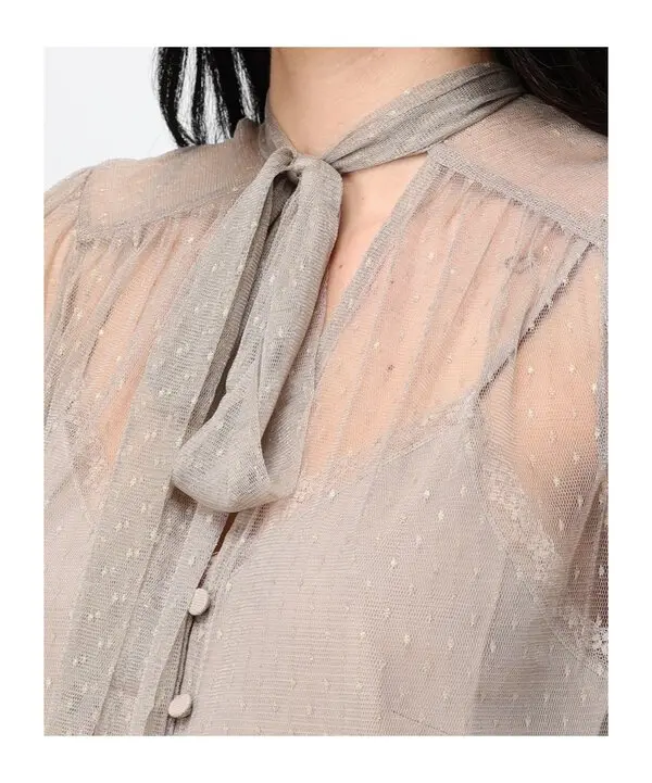 TWINSET Tulle Shirt With Lurex