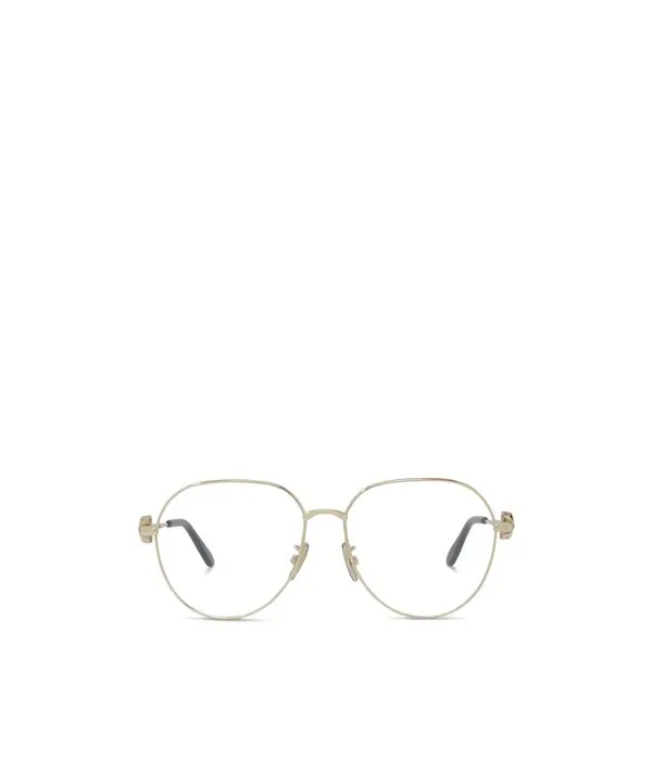 Loewe Anagram Square Frame Glasses - Gold