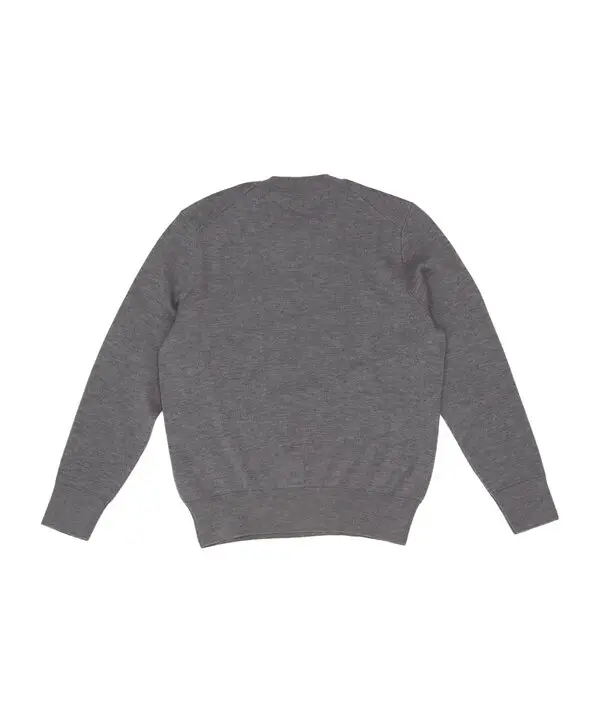 AMI Paris Logo Embroidered Crewneck Jumper - No