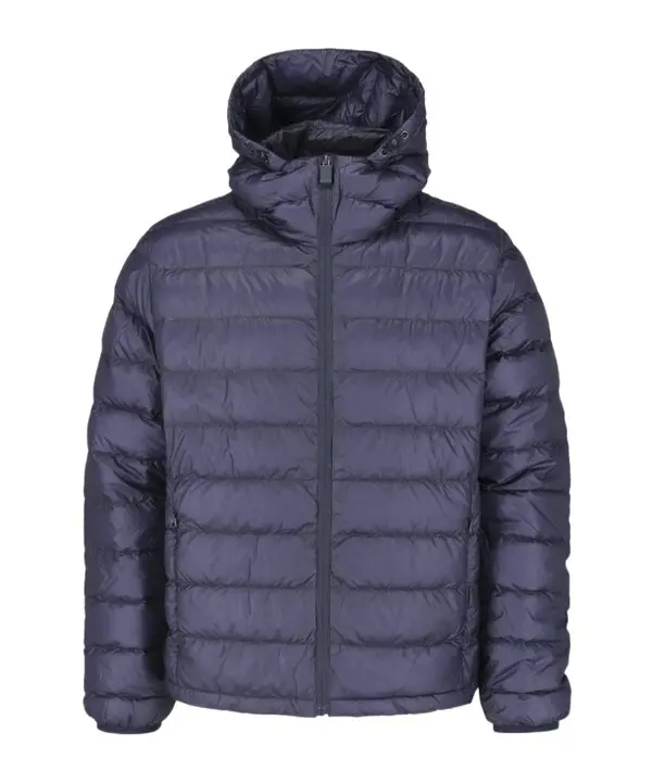 Aspesi Hooded Quilted Down Jacket - Navy Blue