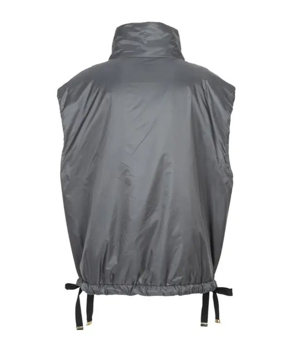 Max Mara Oversized Water-repellent Padded Gilet - Medium Grey