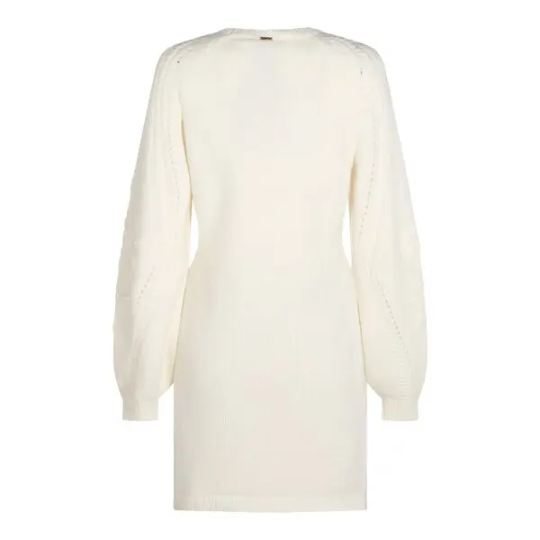 TWINSET Embroidered Balloon-sleeve Mini Dress