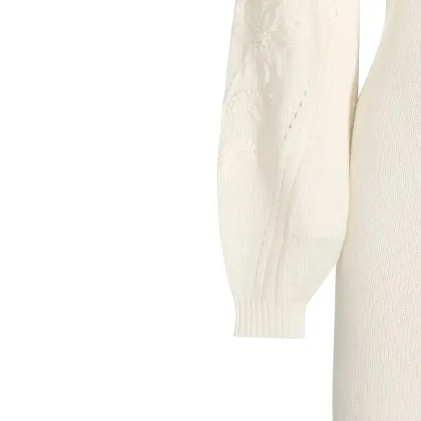 TWINSET Embroidered Balloon-sleeve Mini Dress