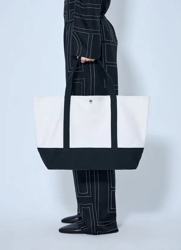 TOTEME Contrast-trim Beach Tote Bag
