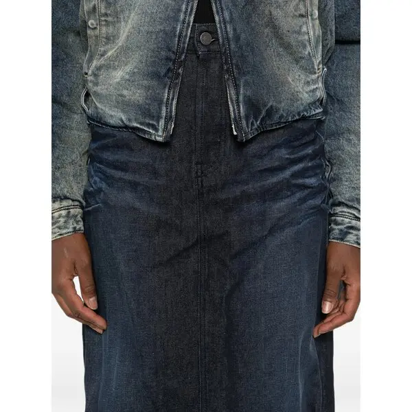 DIESEL® Back Slit Midi Skirt