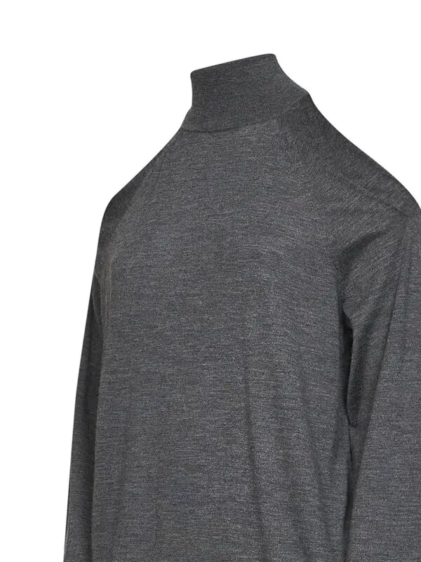 Fendi Mock-neck Knitted Sweater