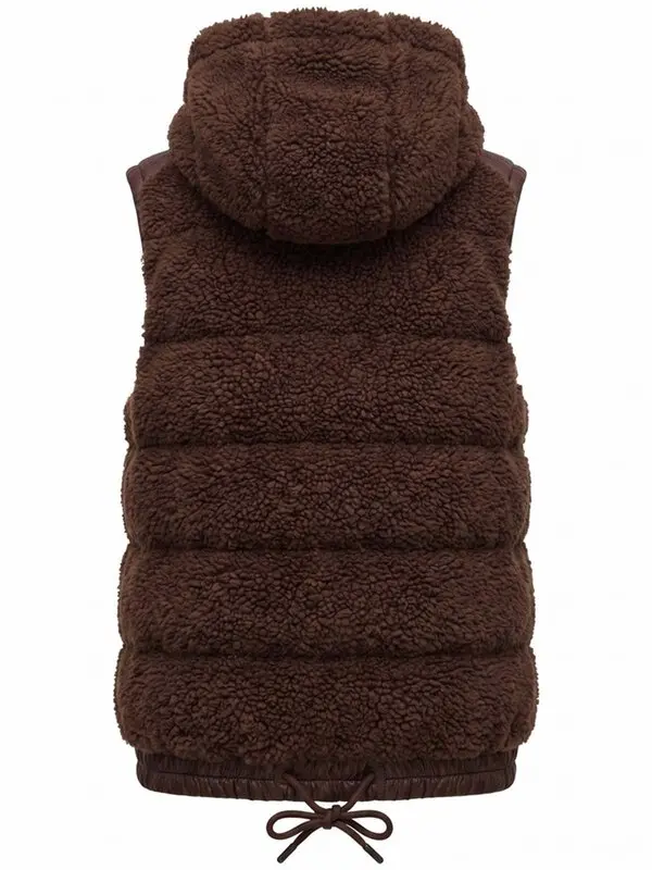 Moncler Teddy Hooded Insulated Vest