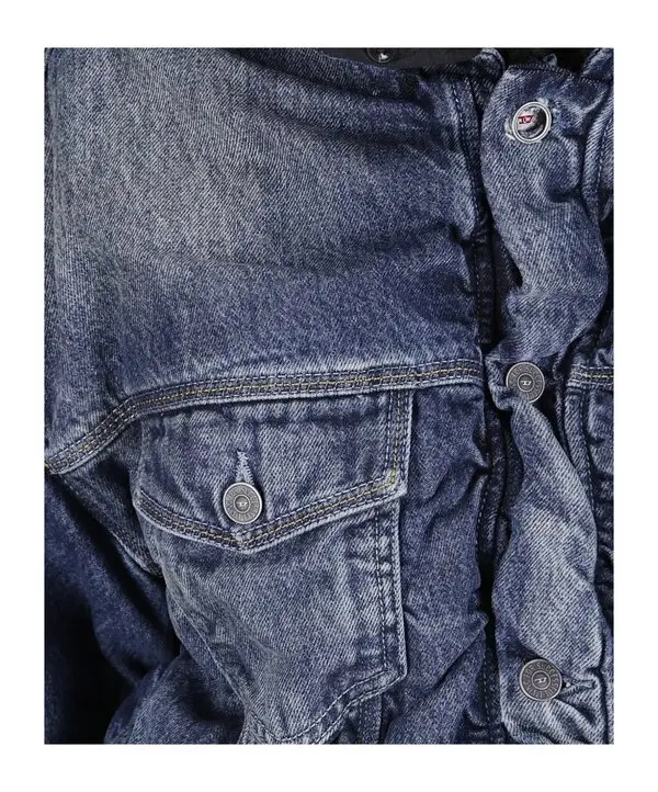 DIESEL® Gathered Denim Jacket