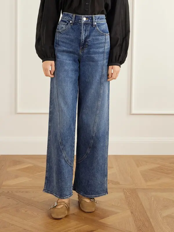 Veronica Beard Taylor Mid-rise Straight-leg Jeans - Blue