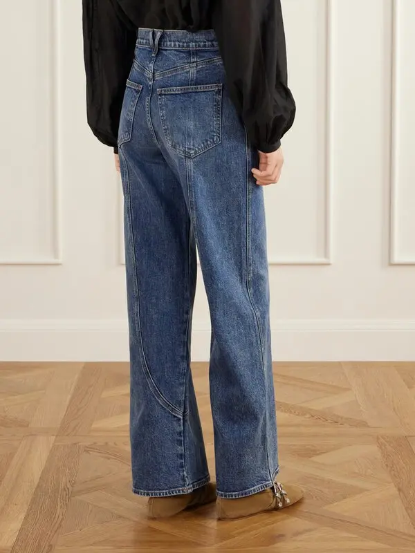 Veronica Beard Taylor Mid-rise Straight-leg Jeans - Blue