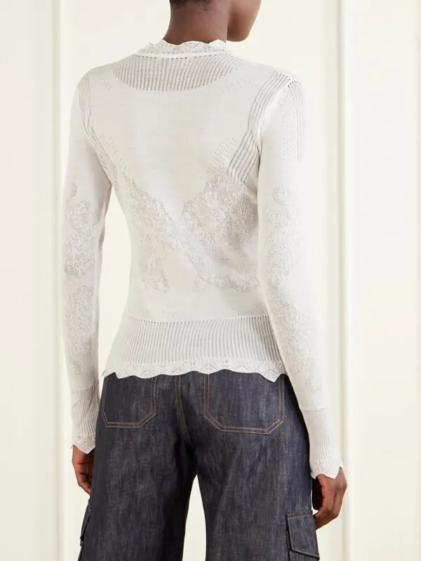 Gabriela Hearst Severn Henley Wool Blouse