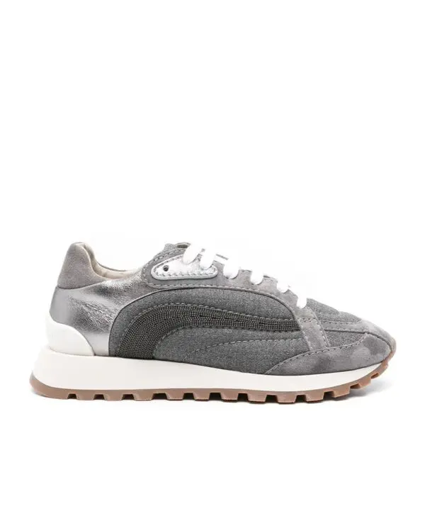 Brunello Cucinelli Monili Embellished Low-top Sneakers