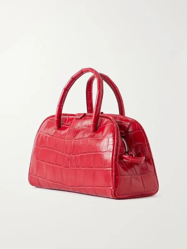 Jacquemus Le Petit Turismo Crocodile-effect Leather Shoulder Bag