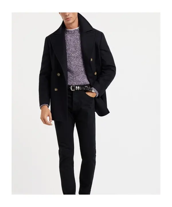 Brunello Cucinelli Double-breasted Straight Hem Coat