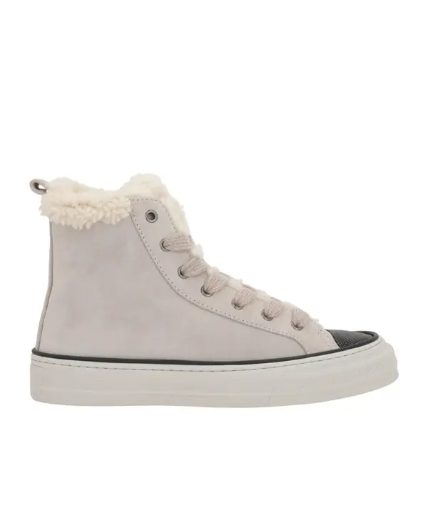 Brunello Cucinelli Jewelled Toe Mid-top Sneakers