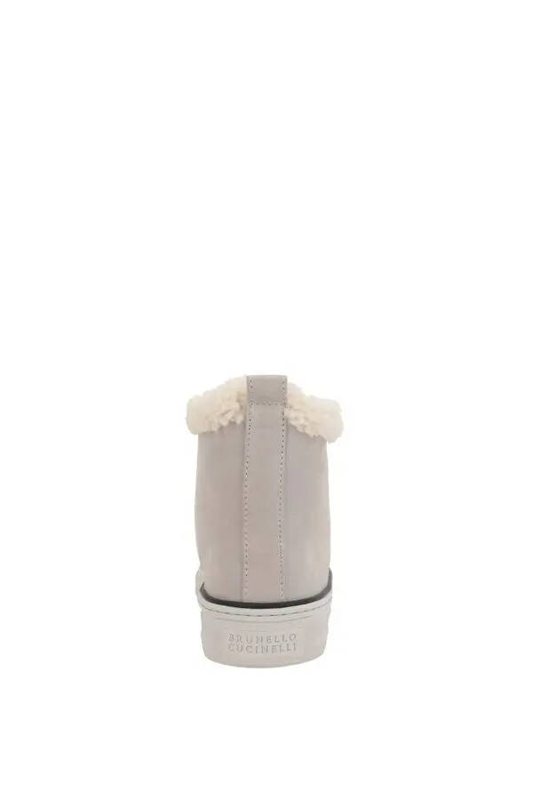 Brunello Cucinelli Jewelled Toe Mid-top Sneakers