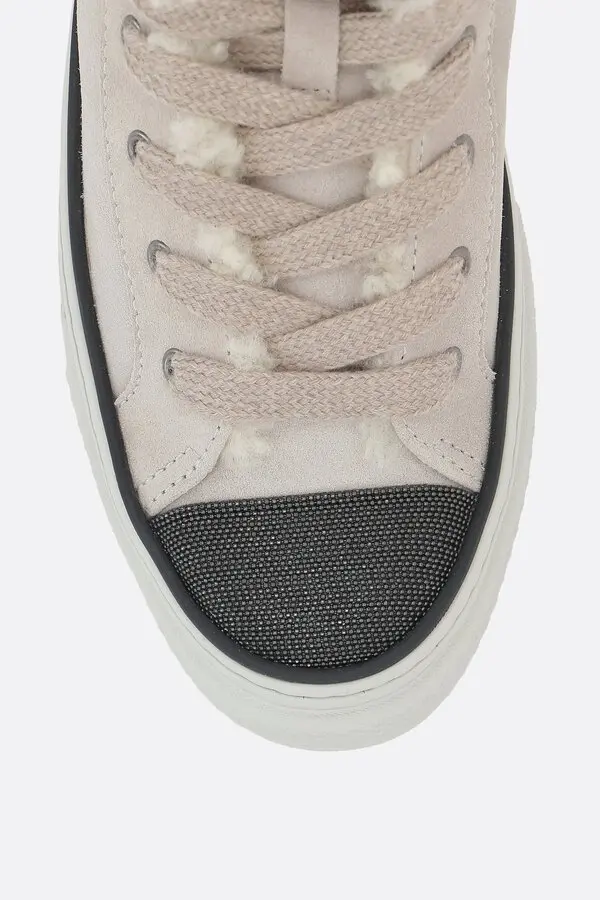Brunello Cucinelli Jewelled Toe Mid-top Sneakers